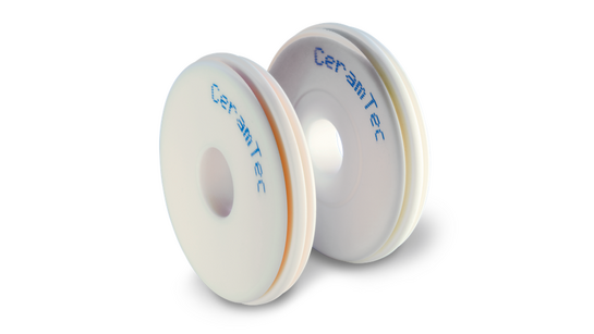 Solid Ceramic Friction Discs for Texturing Yarns
