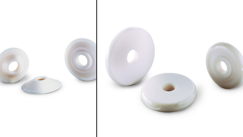 Solid Ceramic Friction Discs for Texturing Yarns