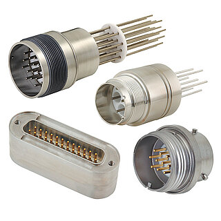Ceramaseal® multi-pin connector with two or more conductors