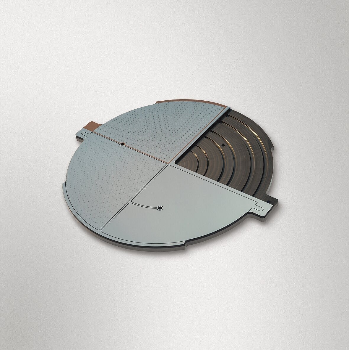 SiSiC plates for semiconductor machinery